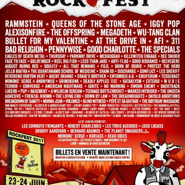 23.06.2017 – Amnesia Rockfest, Montebello, Canada – RAMMSTEIN ON TOUR